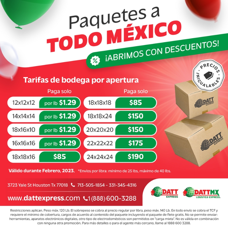 Promociones - Datt Express